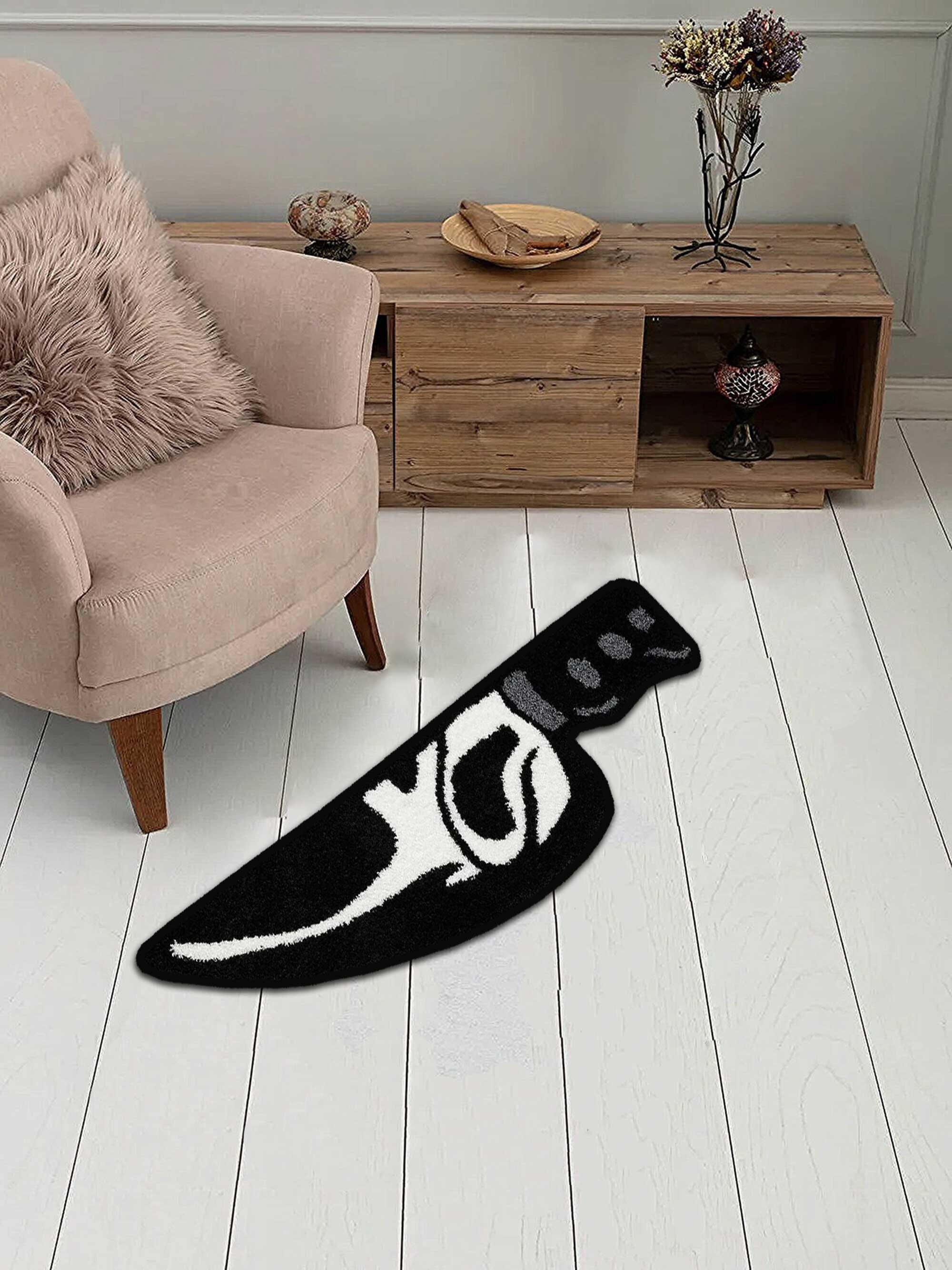 Scream Ghostface Rug,skull Knife Carpet, Gothic Horror Scream Skull Rug ...