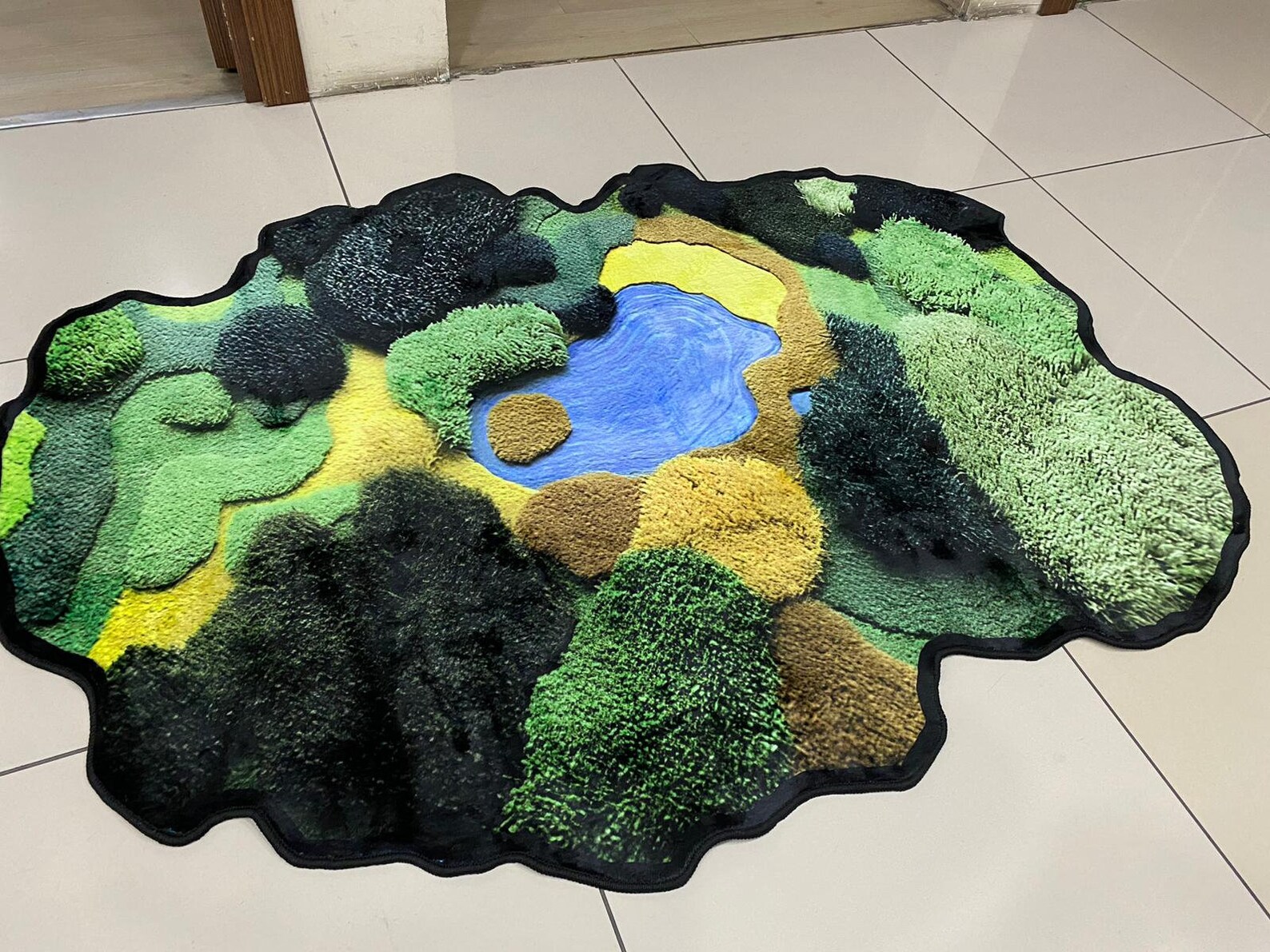 Green Moss Rug, Moss Look Soft Digital Print Carpet, Custom Rugs, Moss ...