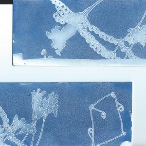 Original Cyanotype/mixed Medium Collage Style Print 9.5x4" - Etsy