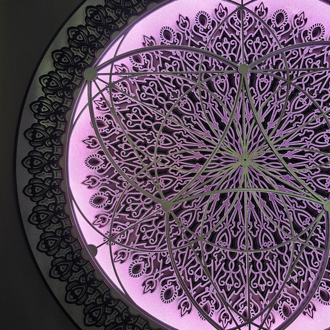 Multi-layer Wooden Wall LED Lamp Art Is, Ideal Gifts for Yourself and ...