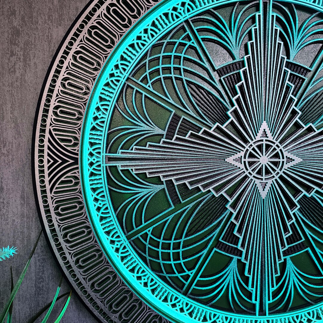 Multi-layer Wooden Wall LED Lamp Art Is, Ideal Gifts for Yourself and ...