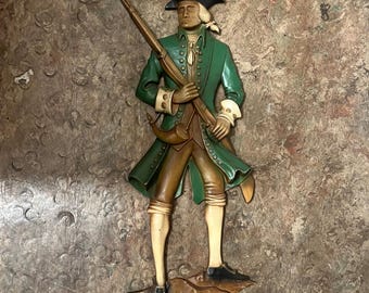 Vintage 1960 Sexton Cast Metal Continental & British Soldier Wall Art ...