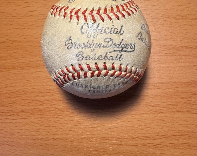 1950s Official Brooklyn Dodgers Baseball -brooklyn Amateur Baseball ...