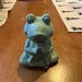 Pair of Vintage Ceramic Frog Figurines Lying Down and Yoga Yogi - Etsy