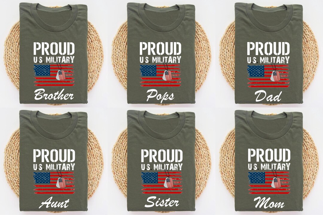 Proud Army Family Shirts, Cool USA Army Dad Custom T-shirt ...
