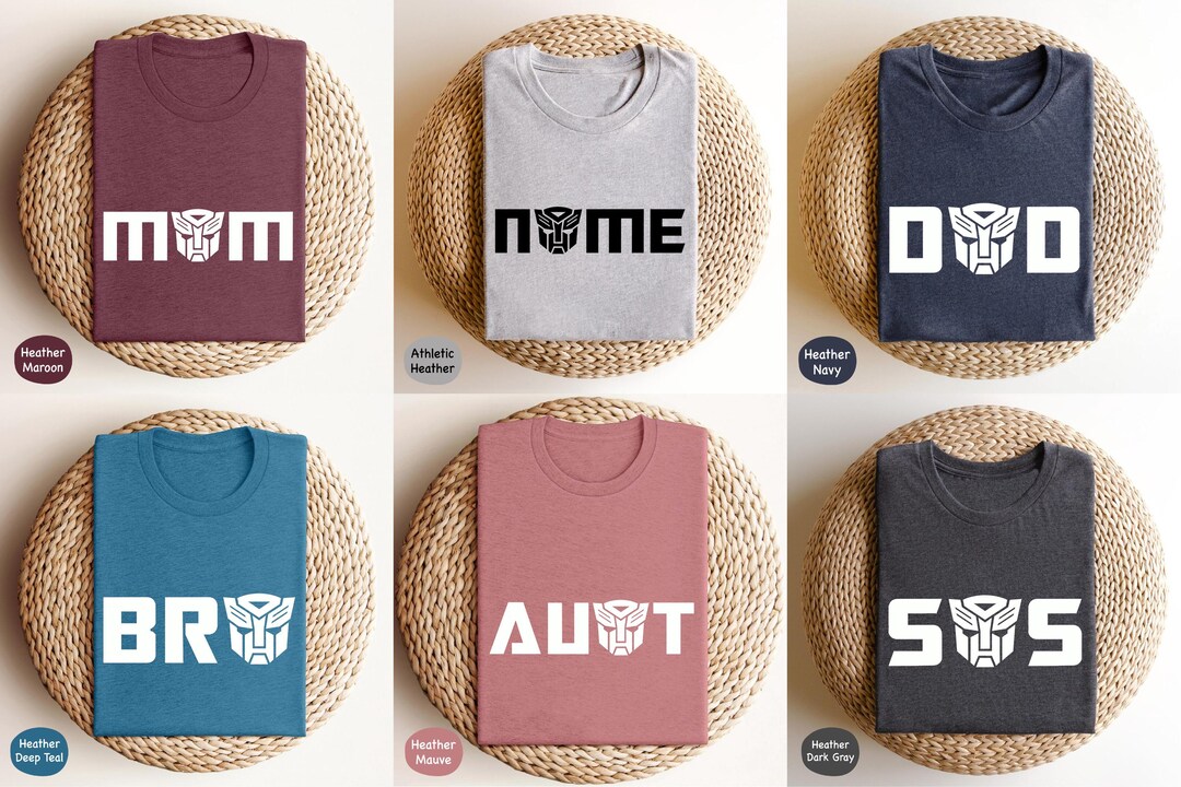 Custom Transformer Shirt, Transformer Shirt, Family Matching Birthday ...