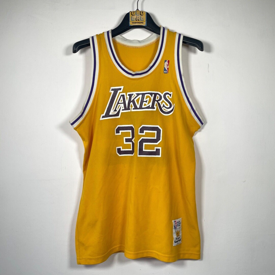 Mac Gregor Sand Knit Los Angeles Lakers Vintage Magic Johnson NBA Vest ...