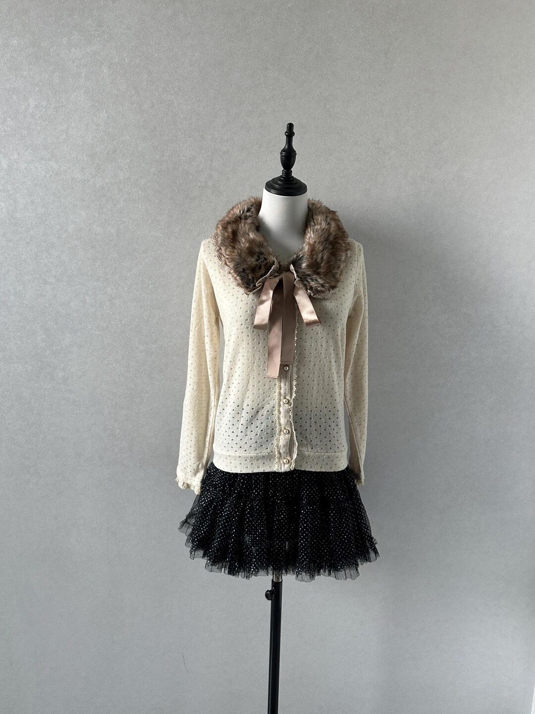 Japanese Brand Axes Femme Cream Women's Sweater Preppy Vintage Size Xs ...