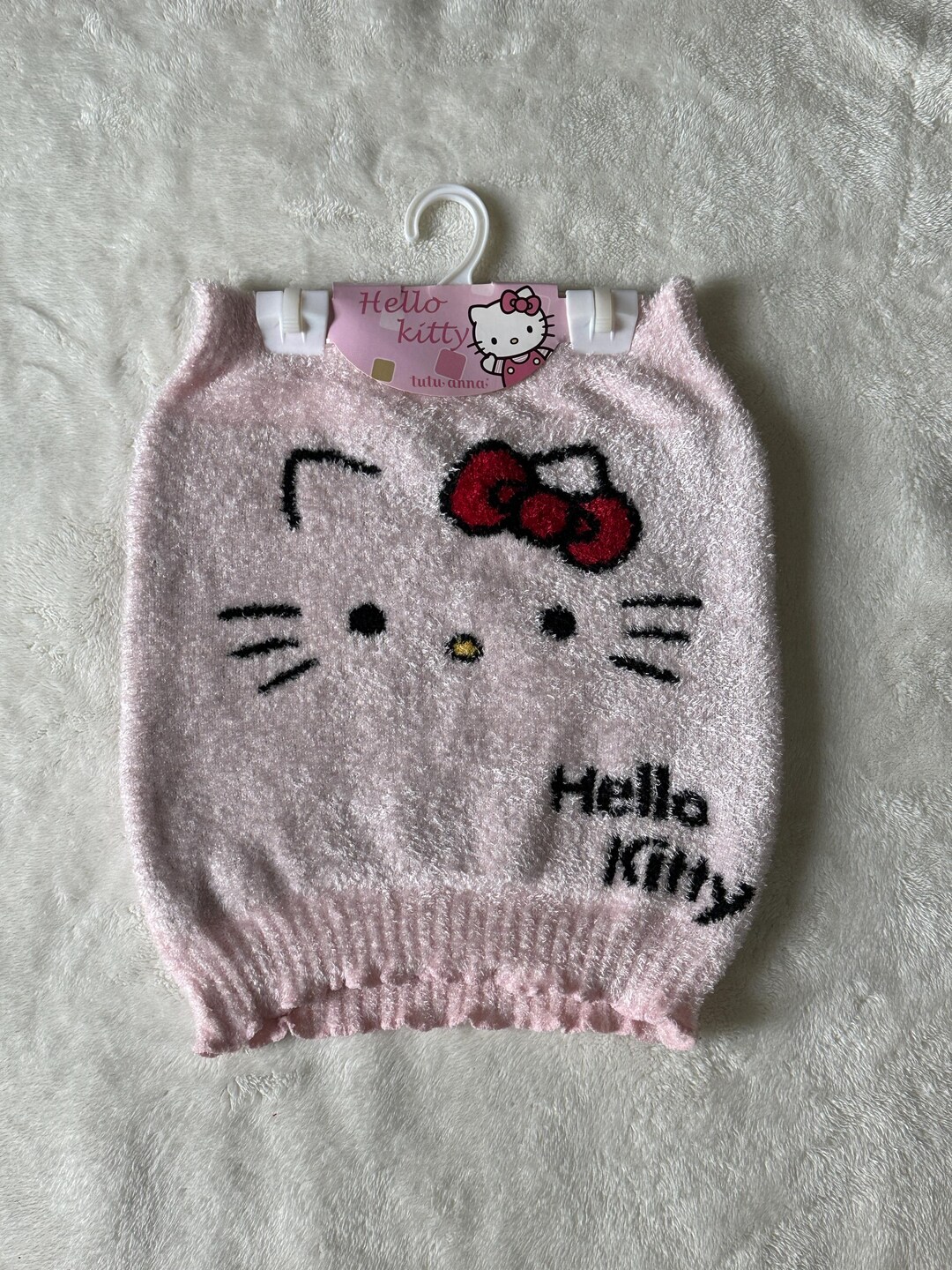Sanrio Hello Kitty Pink 2000s Fluffy Tube Top - Etsy