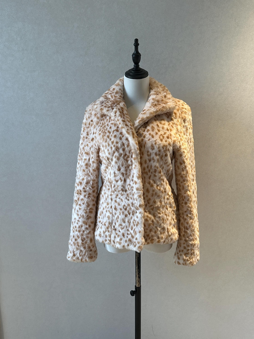 Liz Lisa Light Brown Leopard Print Fluffy Coat Vintage - Etsy