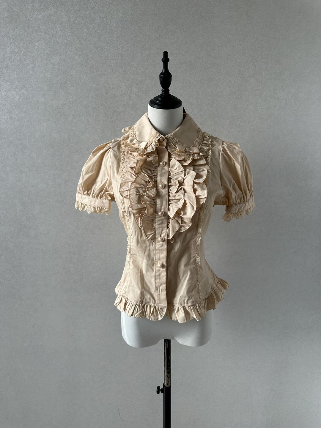 Japanese Brand Bodyline Coquette Beige Women's Blouse - Etsy