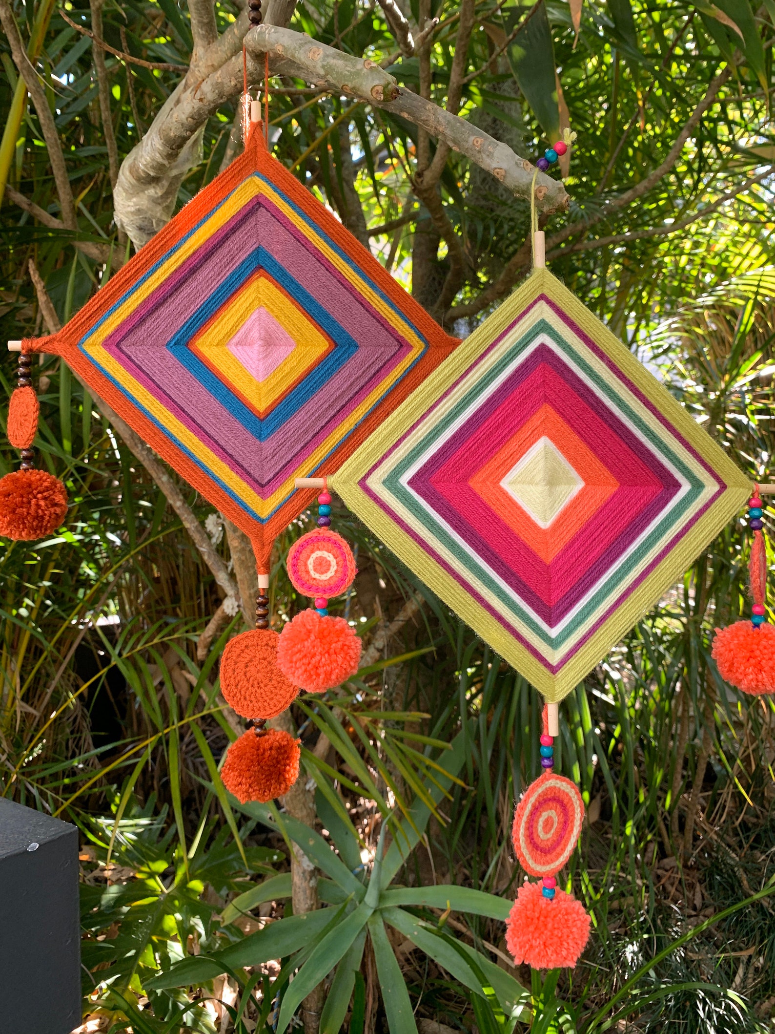CUSTOM Be Brave Crochet Wall Hanging - Ojos De Dios, Selective Mutism ...