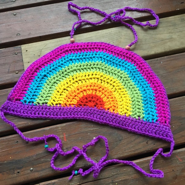 Rainbow Crop Top - Etsy