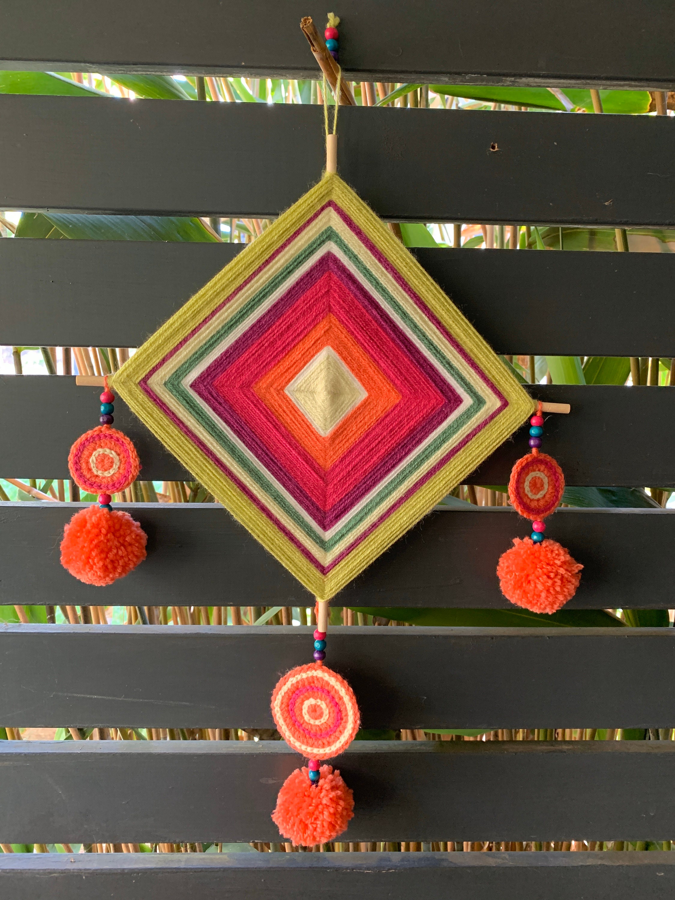 CUSTOM Be Brave Crochet Wall Hanging - Ojos De Dios, Selective Mutism ...