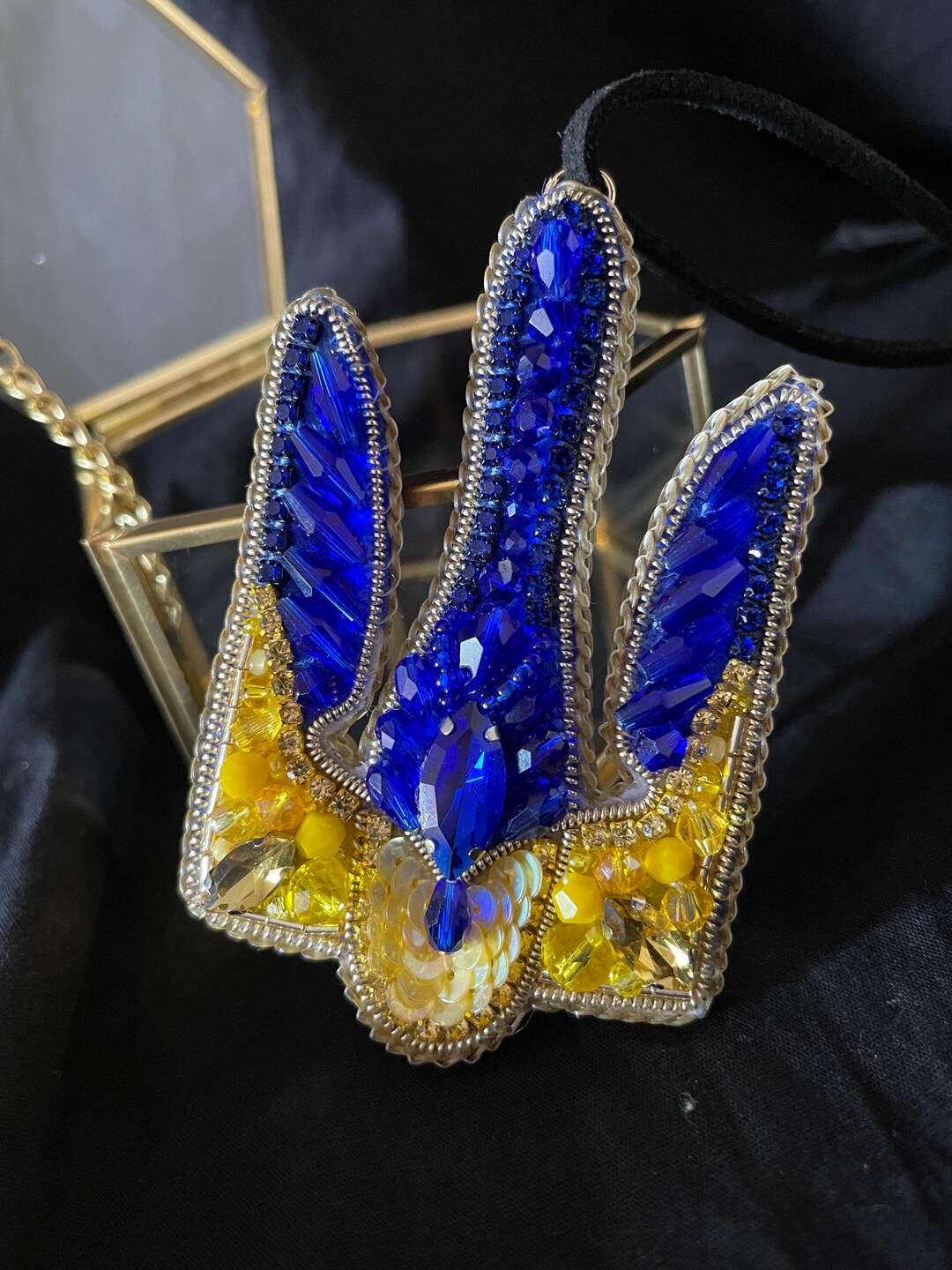 Ukrainian Trident Brooch, Tryzub Pin, Gift From Ukraine, Patriotic ...