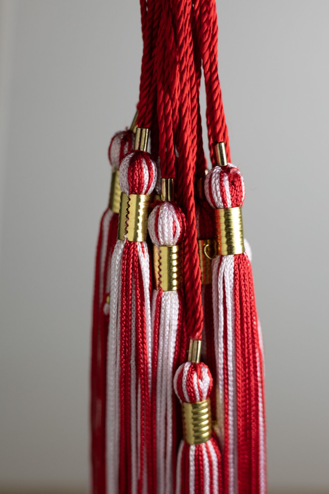 Red and White Graduation Tassel add Your Very Own Year - Etsy