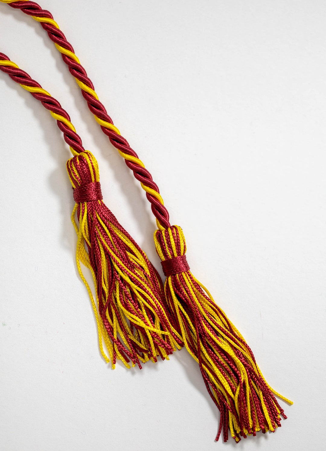 Gold and Maroon Graduation Cord, Honor Cord, Twisted Cord, Silk Like ...