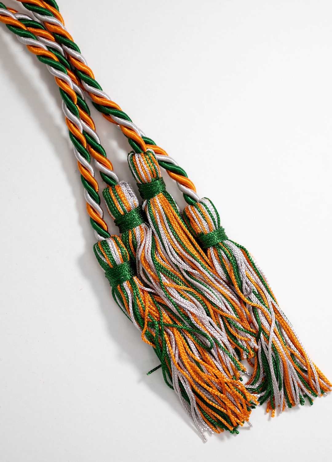 Orange, Silver, Green Graduation Cord, Honor Cord, India Flag Color ...