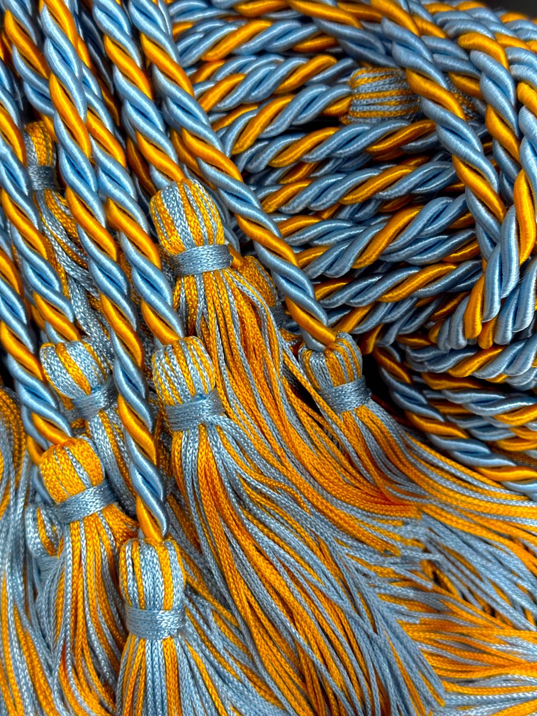 Apricot Orange, Light Blue, Light Blue Graduation Cord, Tassel Belt ...