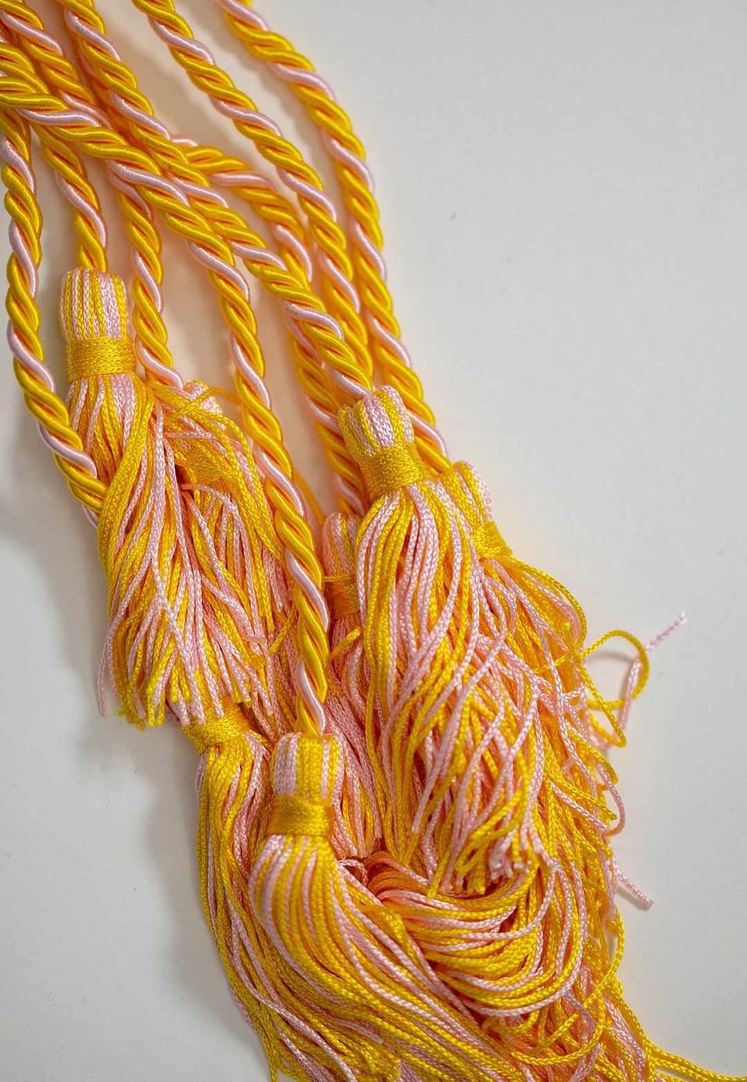Gold, Gold, Light Pink Graduation Cord, Honor Cord, Twisted Cord, Silk ...