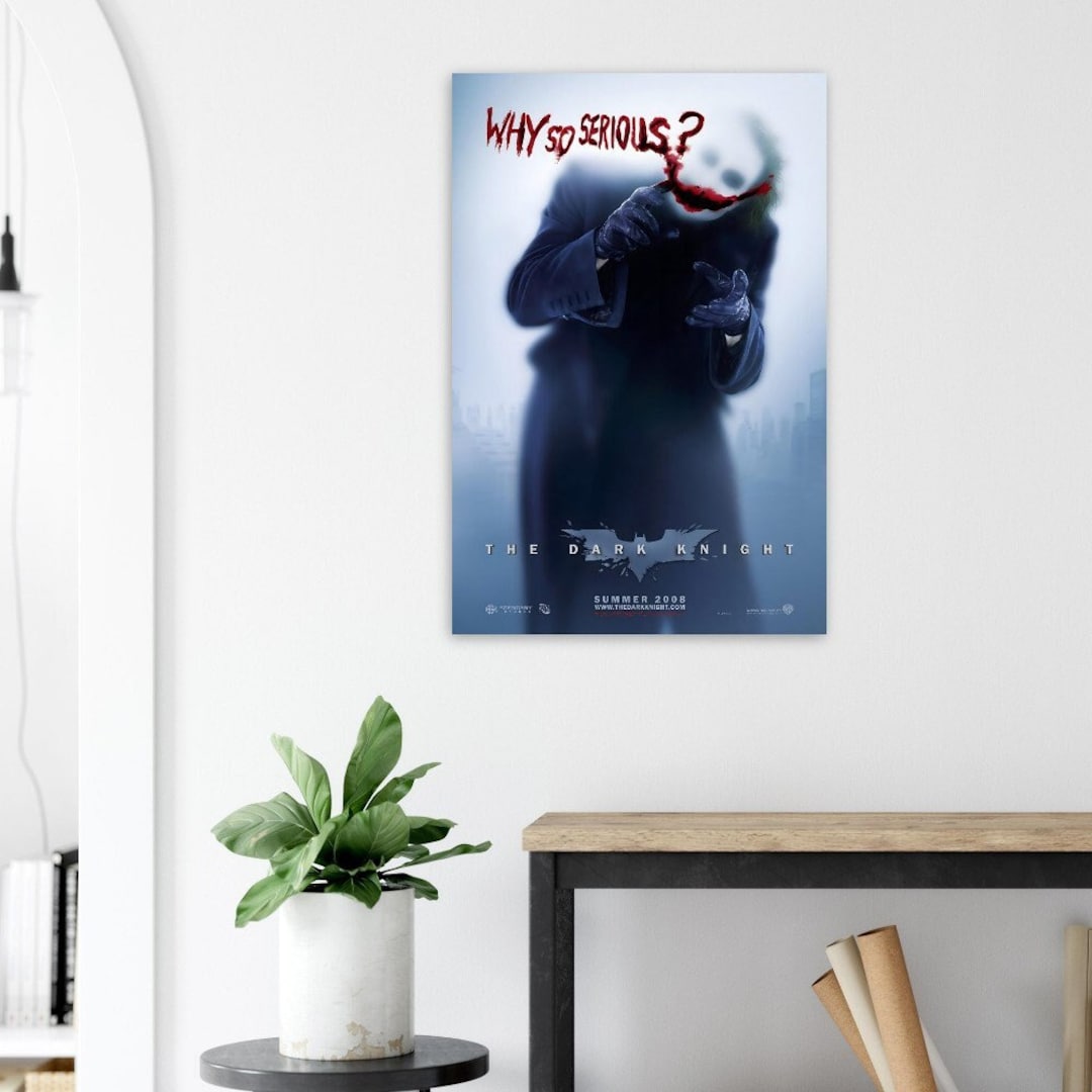 Batman the Dark Knight 2008 Poster, Joker why so Serious Poster - Etsy