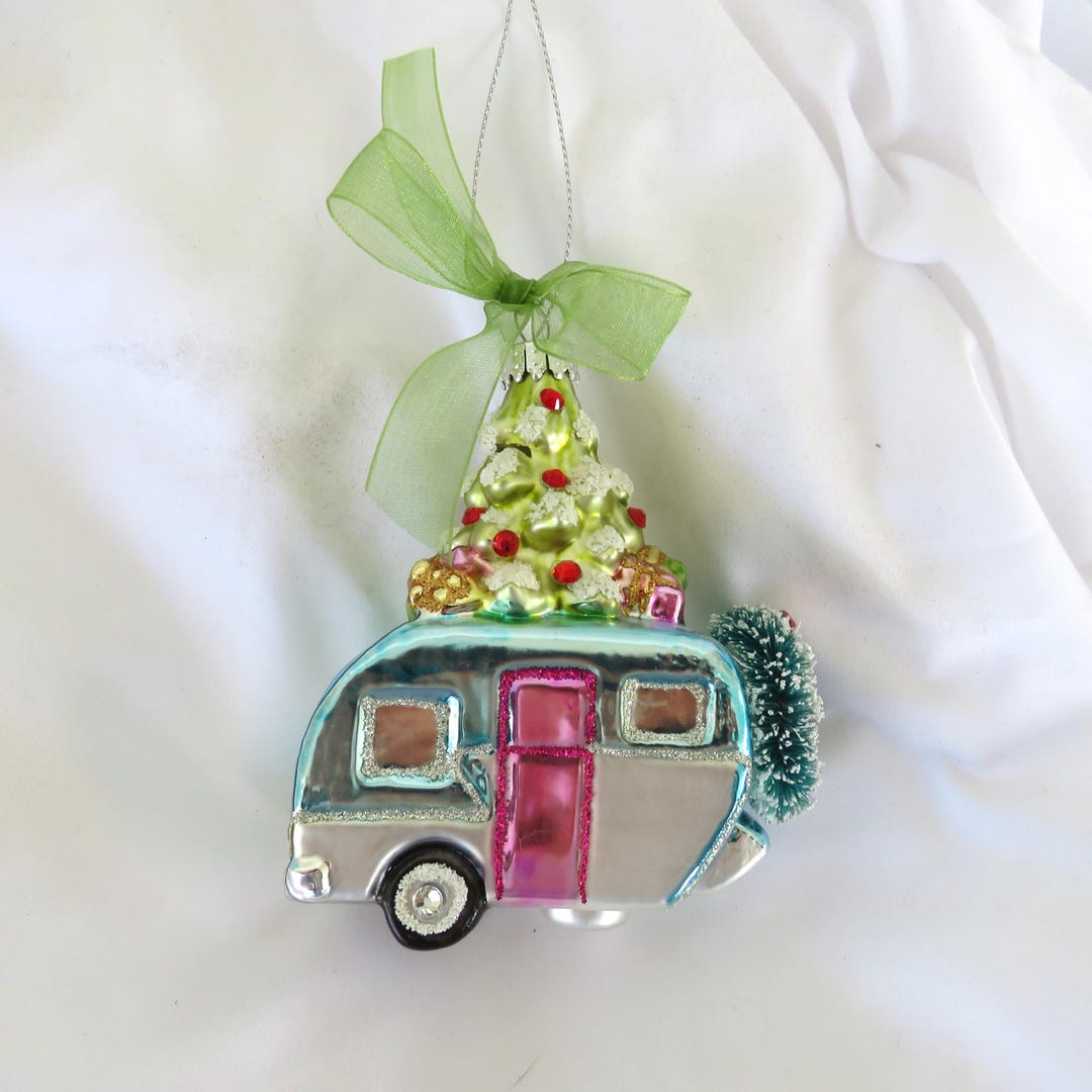 Camper Ornament, Camper Christmas Tree Ornament, Vintage Camper ...