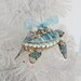 Turtle Ornament Mercury Glass Bling Turtle Christmas Tree - Etsy