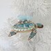 Turtle Ornament Mercury Glass Bling Turtle Christmas Tree - Etsy