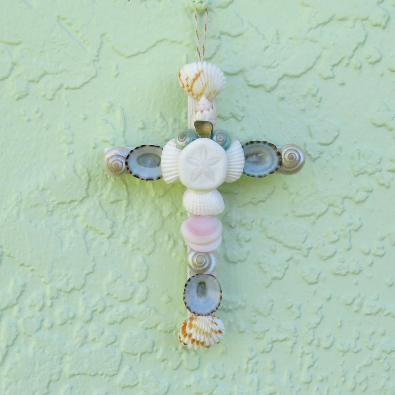 Seashell Cross - Etsy