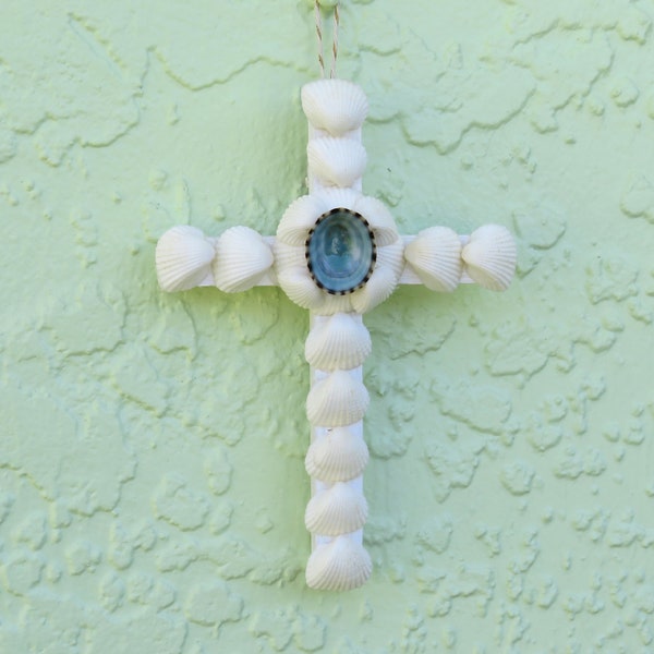 Seashell Cross - Etsy
