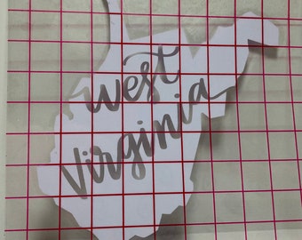 West Virginia Country Roads Decal / WV Mountain Momma State Decal / WVU ...