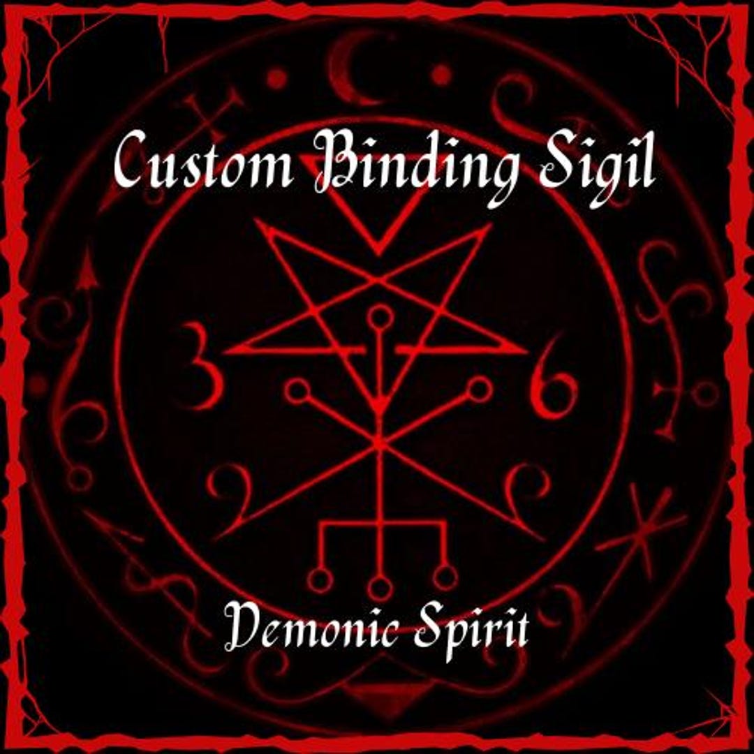 Custom DEMONIC SPIRIT Sigil Energy, Power-boosting, and Binding Sigils ...