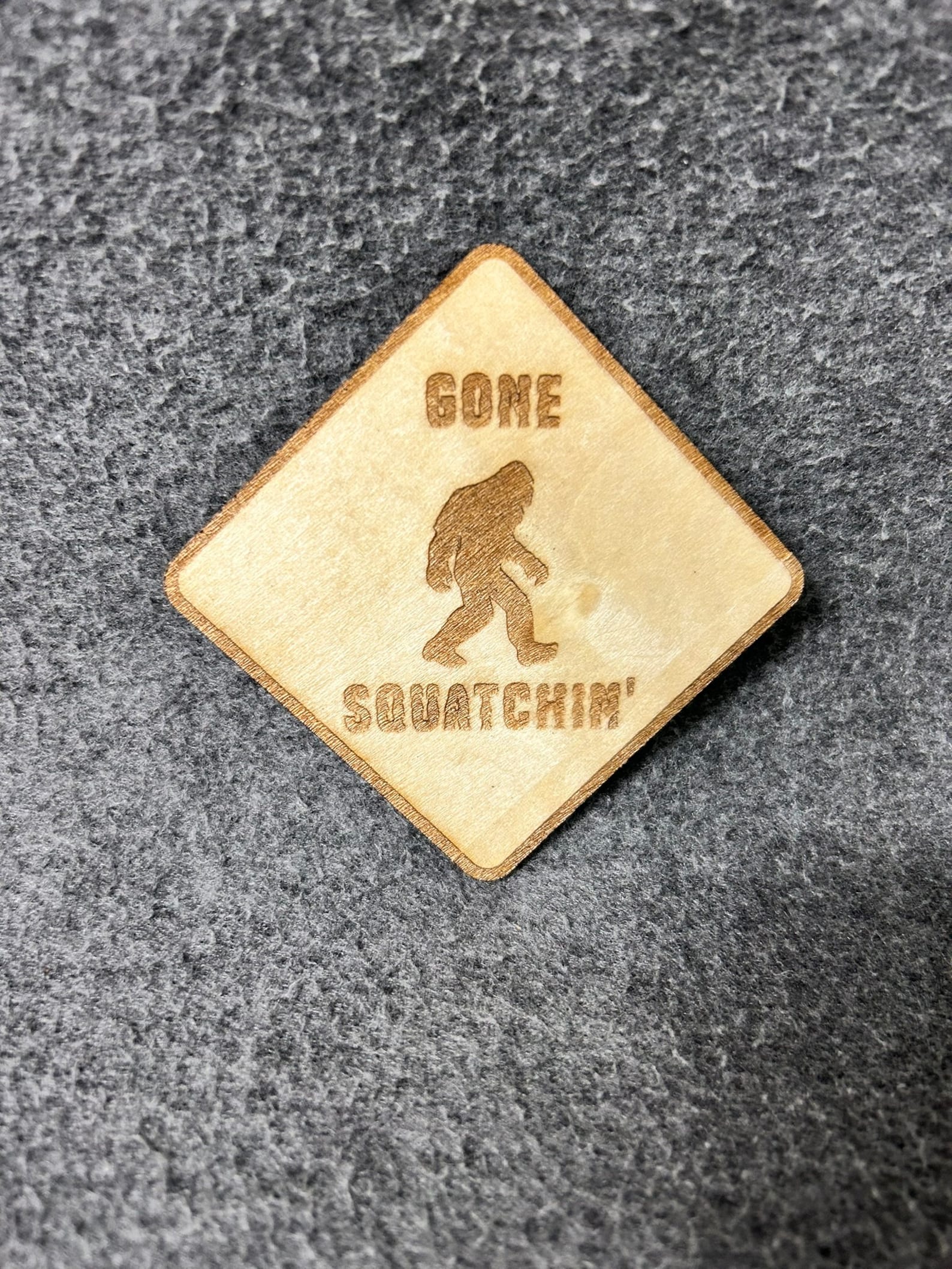 Bigfoot/sasquatch Wooden Magnets Laser Engraved - Etsy