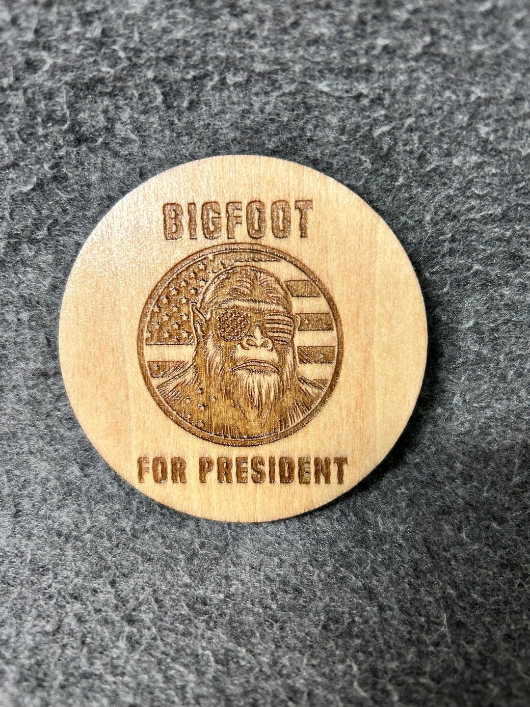 Bigfoot/sasquatch Wooden Magnets- Laser Engraved - Etsy