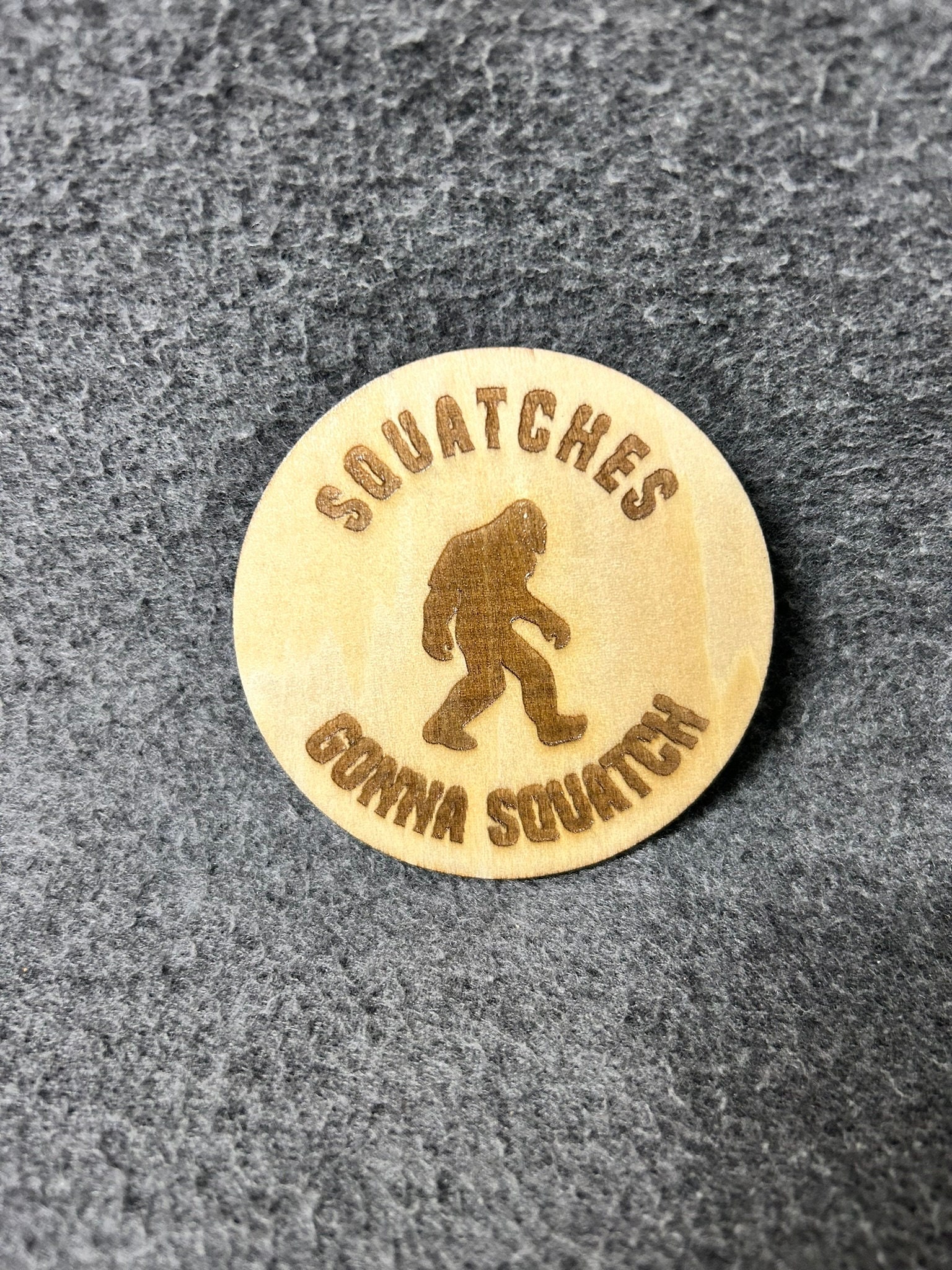 Bigfoot/sasquatch Wooden Magnets- Laser Engraved - Etsy
