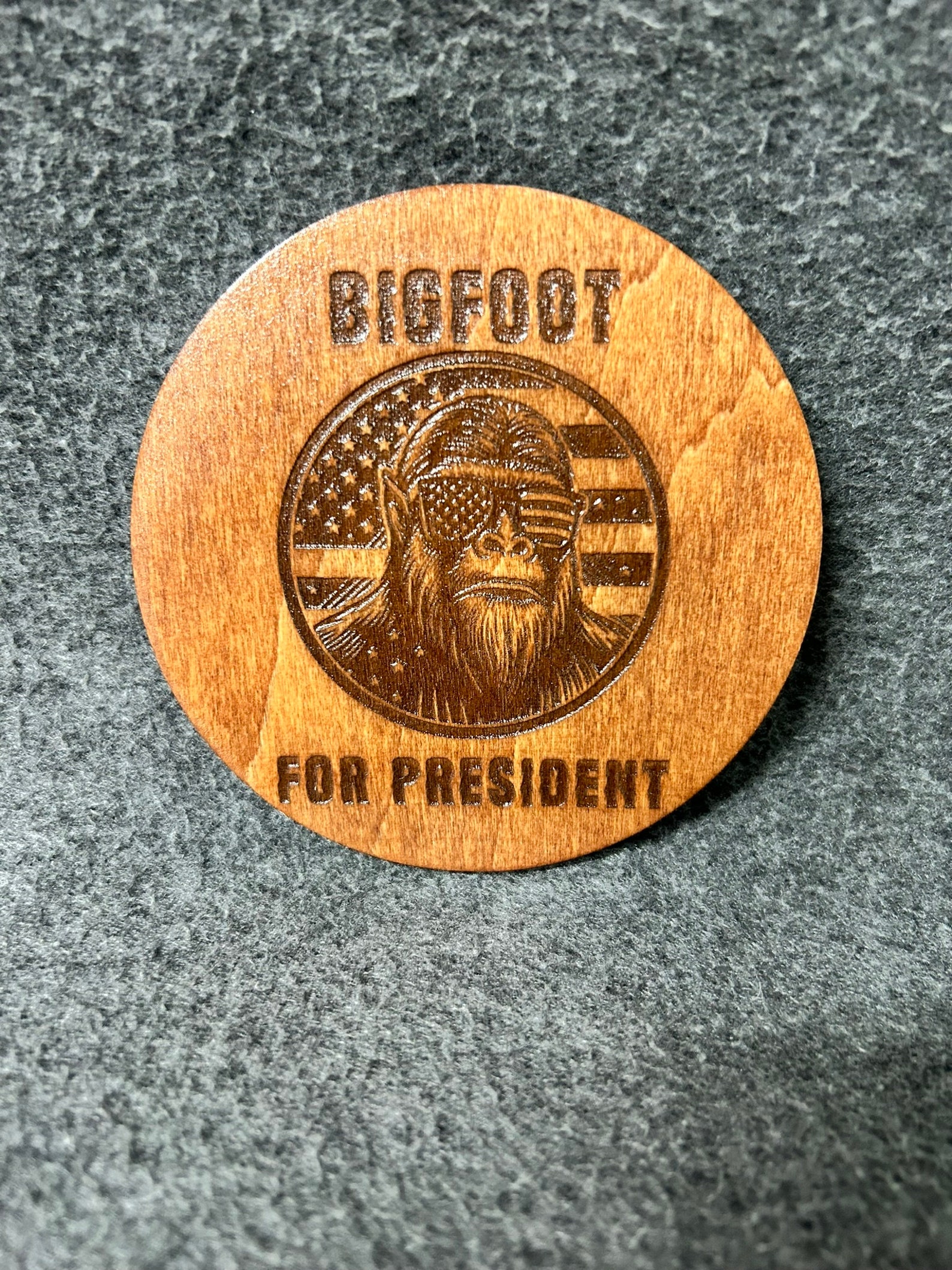 Bigfoot/sasquatch Wooden Magnets- Laser Engraved - Etsy