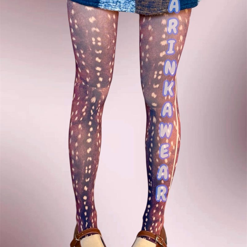 Printed Tights - Etsy