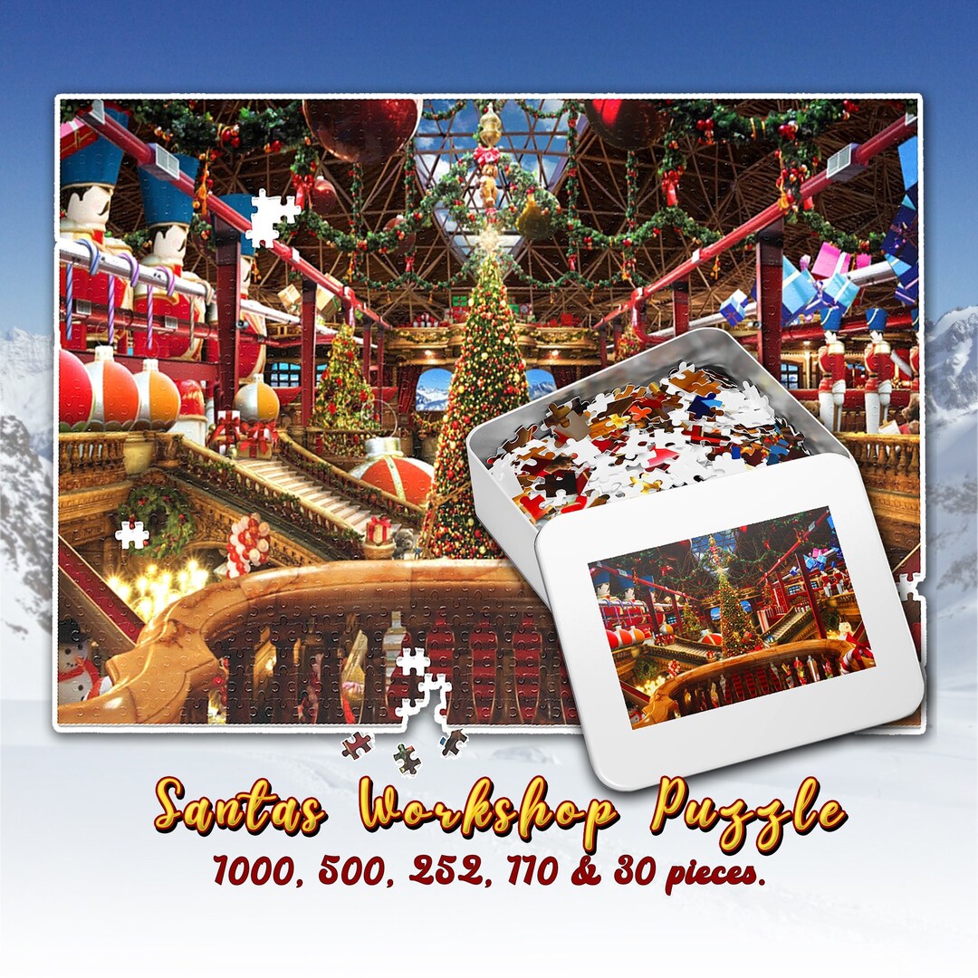 Santa's Workshop Christmas Puzzle, Jigsaw Puzzle, Holiday Gifts ...