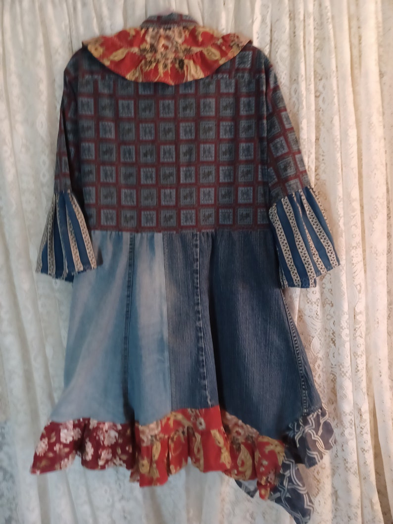 Upcycled, Patchwork, Unique, Hand Made, Reconstructed Dress, Made From ...