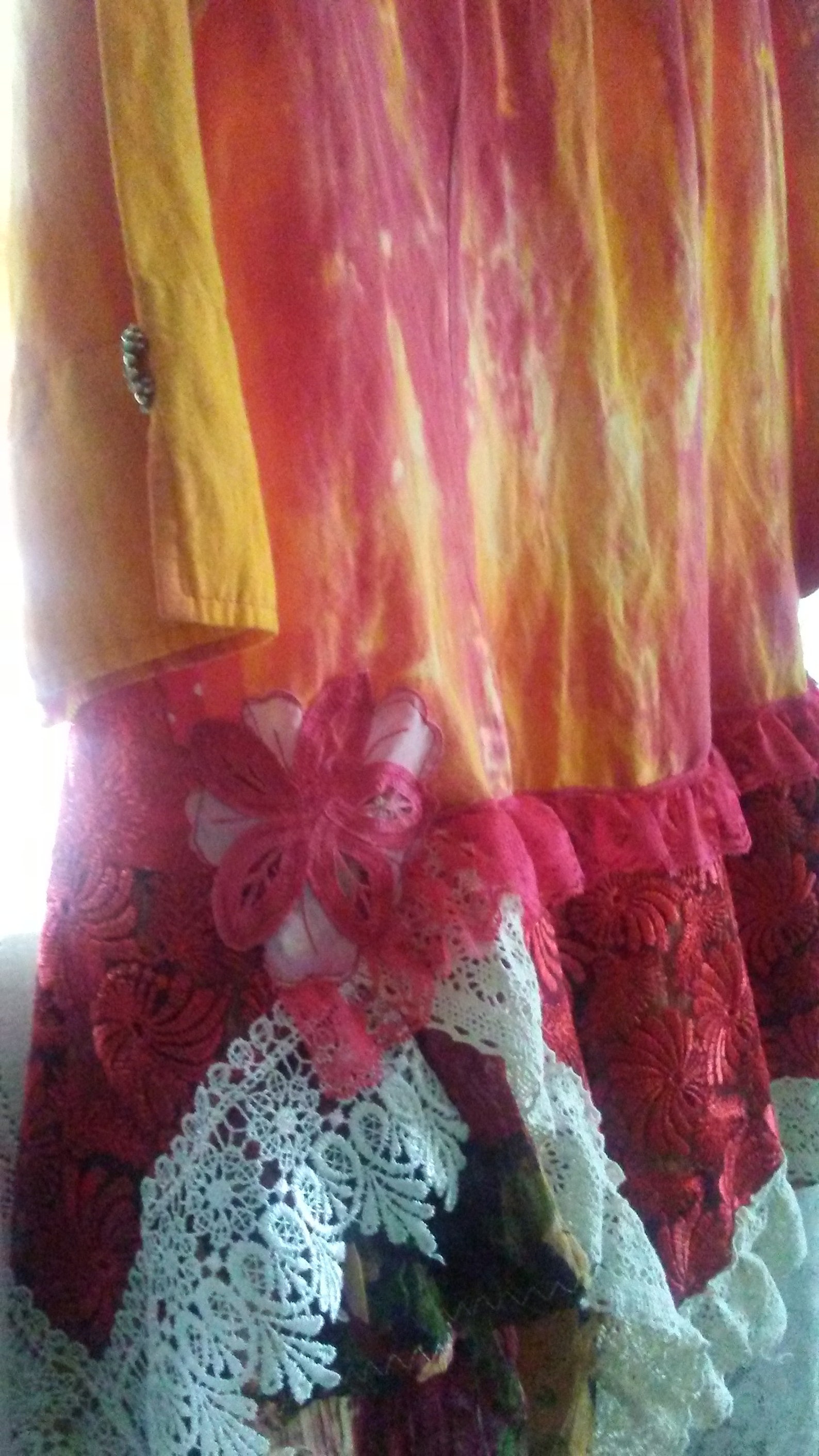 Altered Boho Couture Floral Asymmetrical Valentine's - Etsy