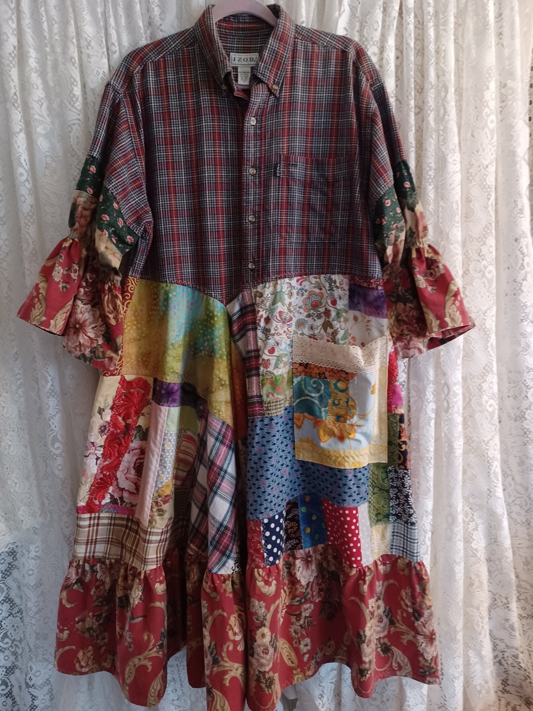 Upcycled, Ultimate Patchwork, Unique, Hand Made, Dress, Made From ...