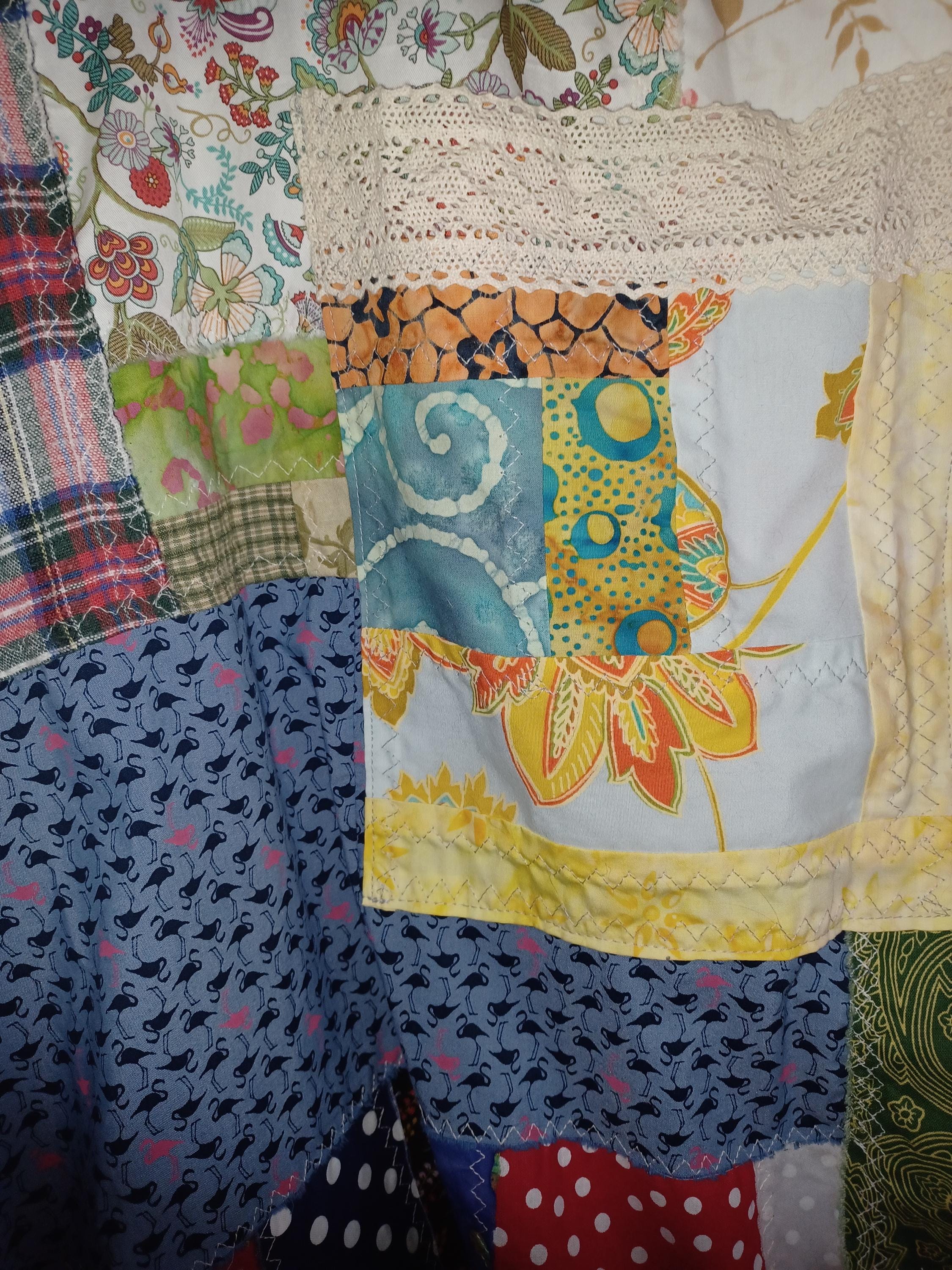 Upcycled, Ultimate Patchwork, Unique, Hand Made, Dress, Made From ...