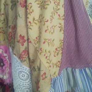 Altered Couture, Art to Wear, Ornate, Floral, Patchwork Dress - Etsy