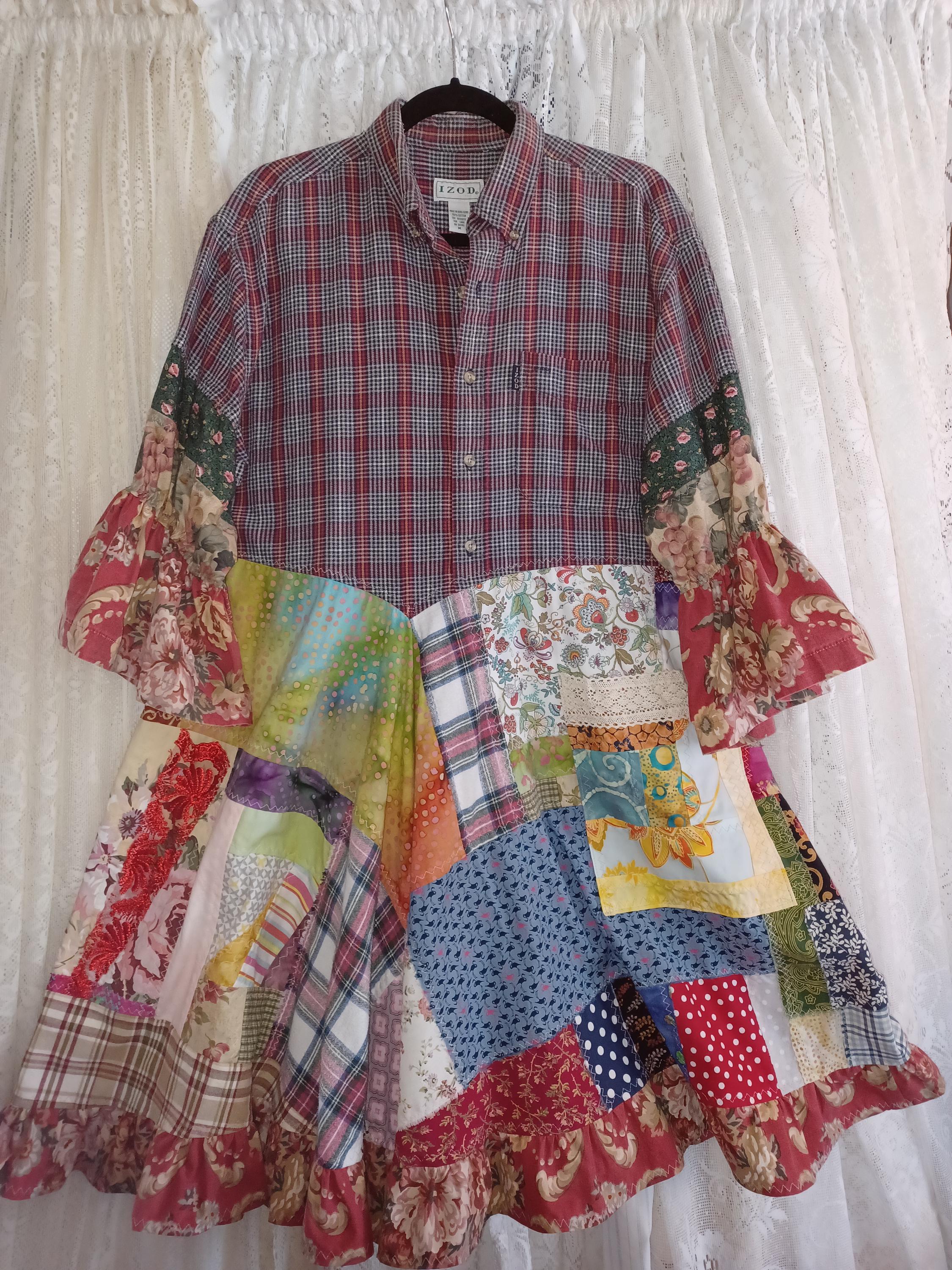 Upcycled, Ultimate Patchwork, Unique, Hand Made, Dress, Made From ...