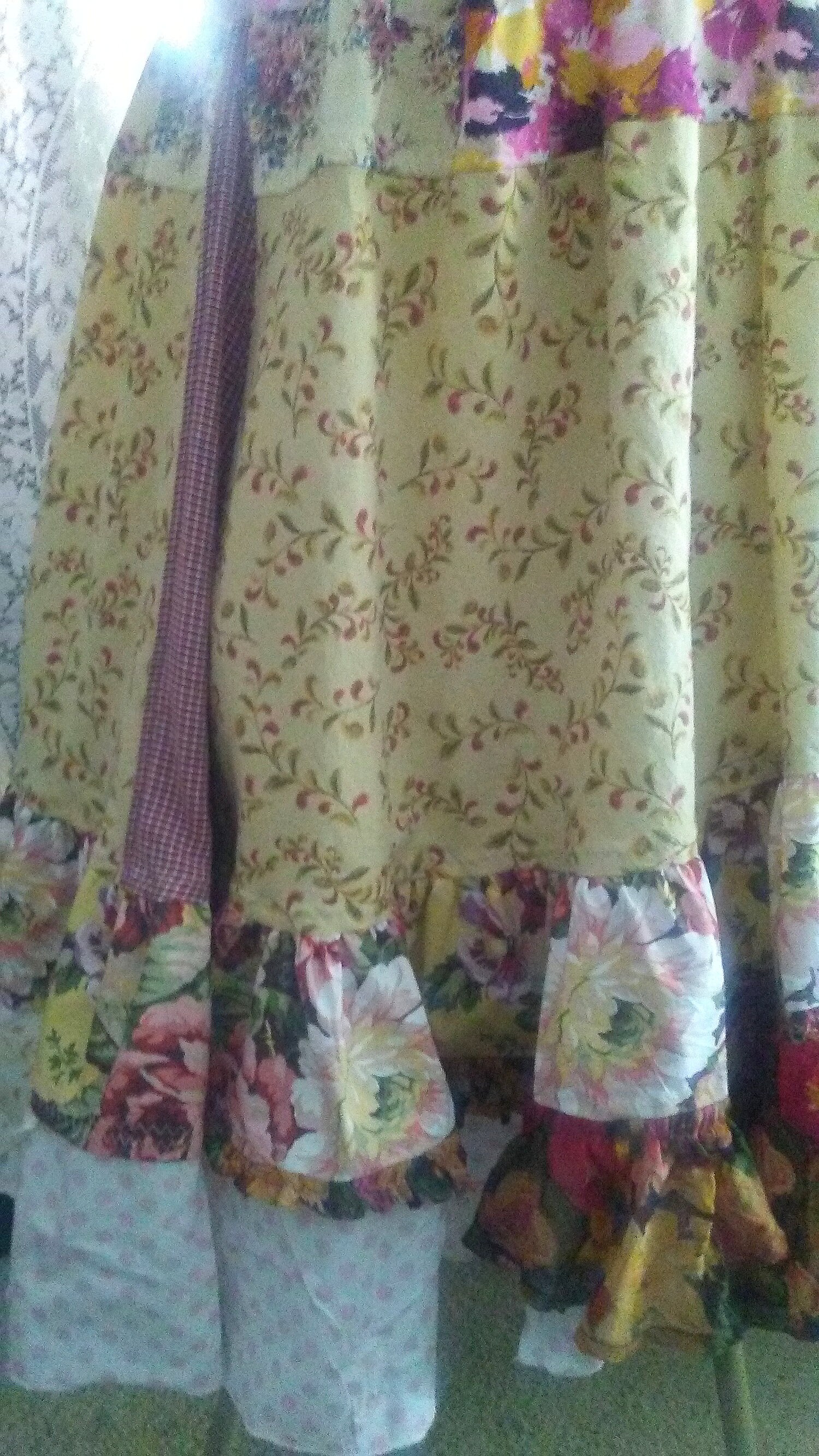 Altered Couture, Art to Wear, Ornate, Floral, Patchwork Dress - Etsy