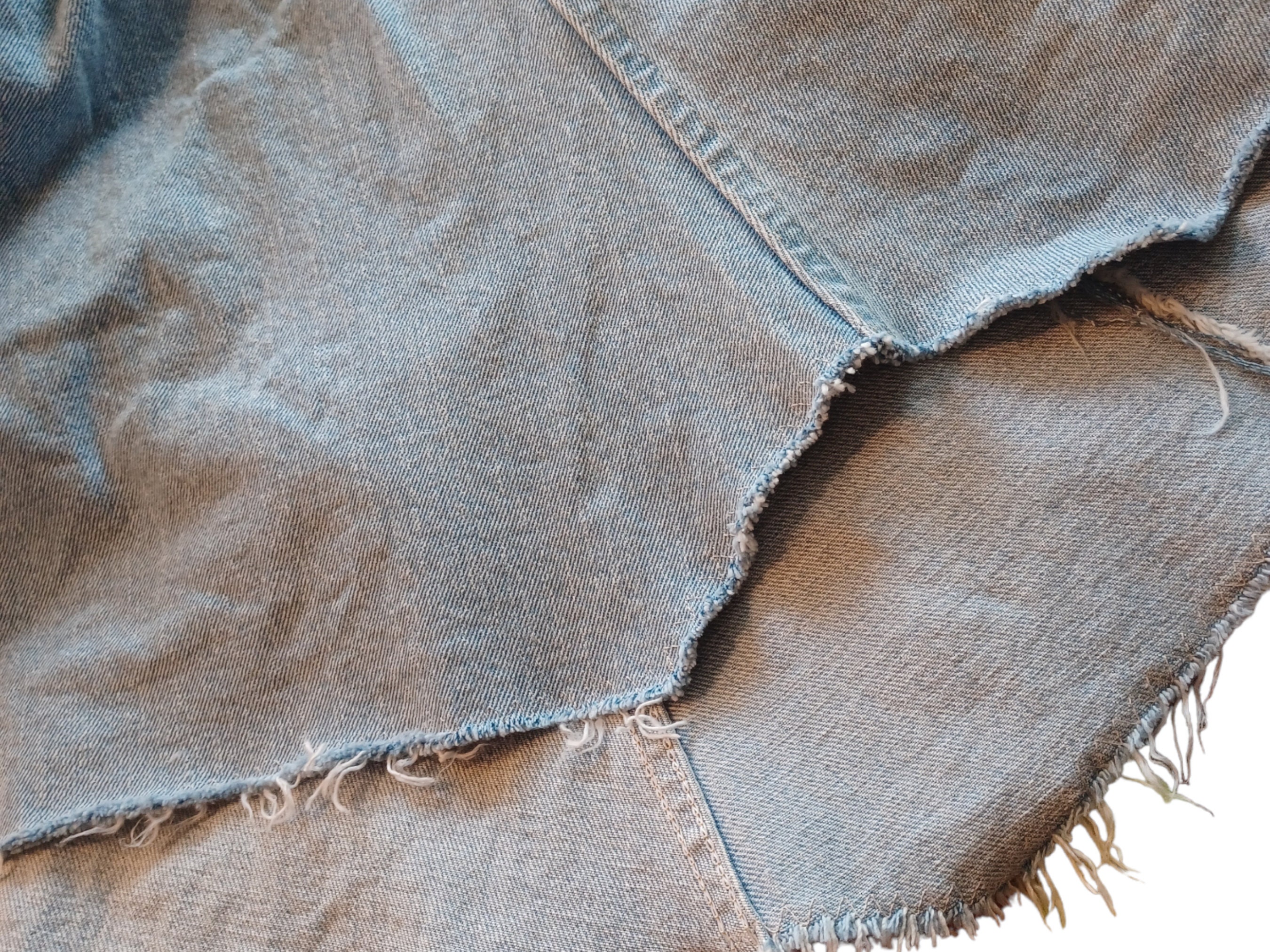 Distressed, Shredded, Country, Peasant, Denim, Tiered, A Contoured ...