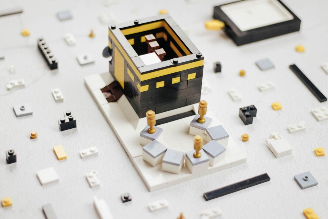Mini Kaaba Building Blocks Model, Islamic Decor, Muslim Religious Gift ...