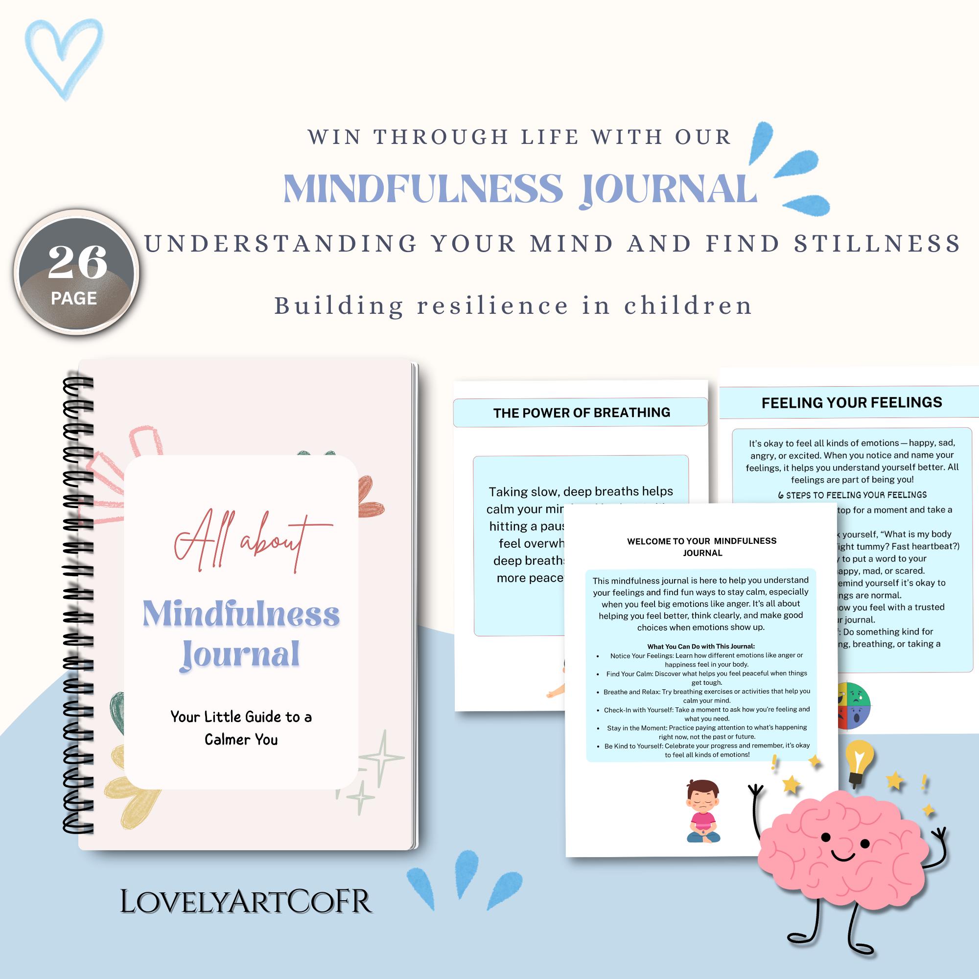 Mindfulness Journal for Kids | Printable PDF With Daily Prompts ...