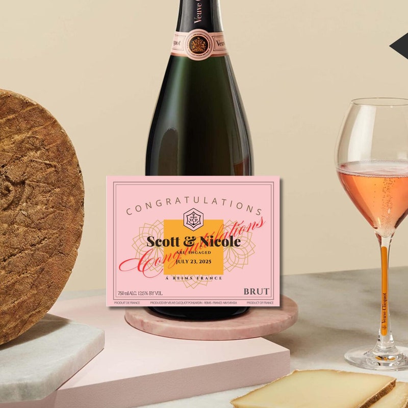 Champagne Labels - Etsy