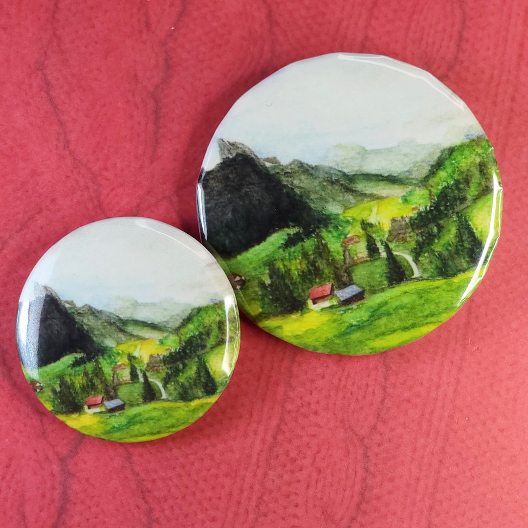 Saanen Valley - Button - Etsy